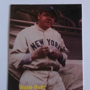 Vintage Babe Ruth Trading Card in Acrylic Frame With FREE - Etsy