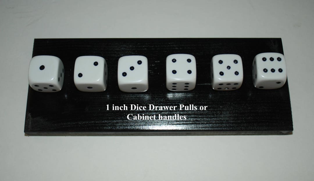 1 Inch Dice Drawer Pulls or Cabinet Handles - Etsy