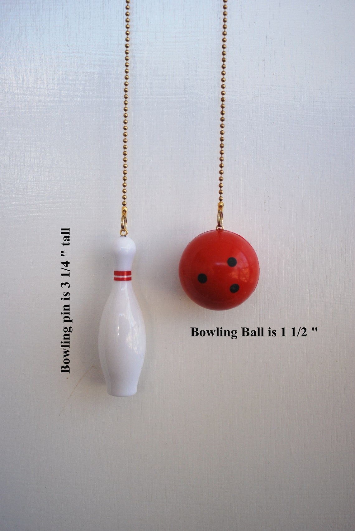 Handcrafted Bowling Pin And/ or Bowling Ball Ceiling Fan Chain | Etsy