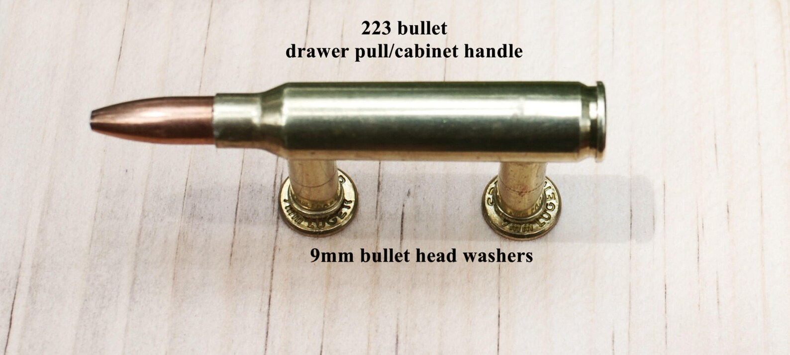 New 223 Handcrafted Real Brass Bullet Drawer Pull/ Cabinet - Etsy