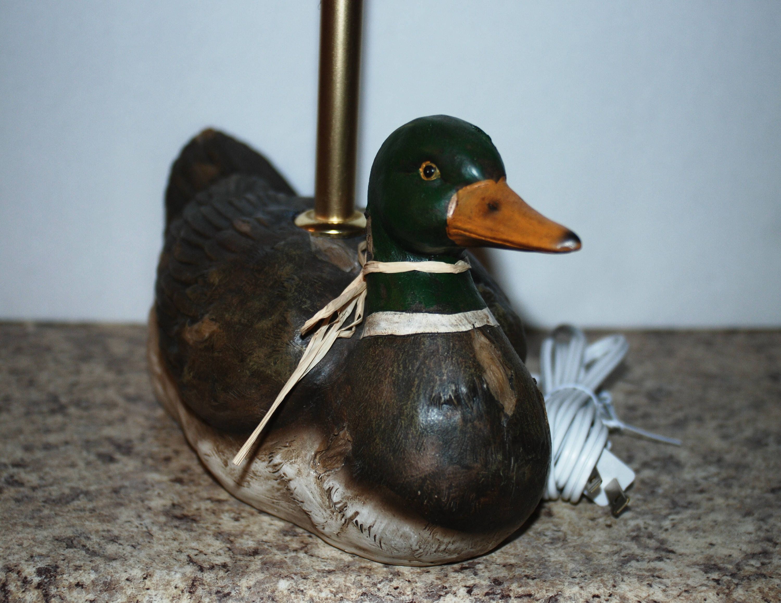 Male Mallard Duck Decoy Table Lamp