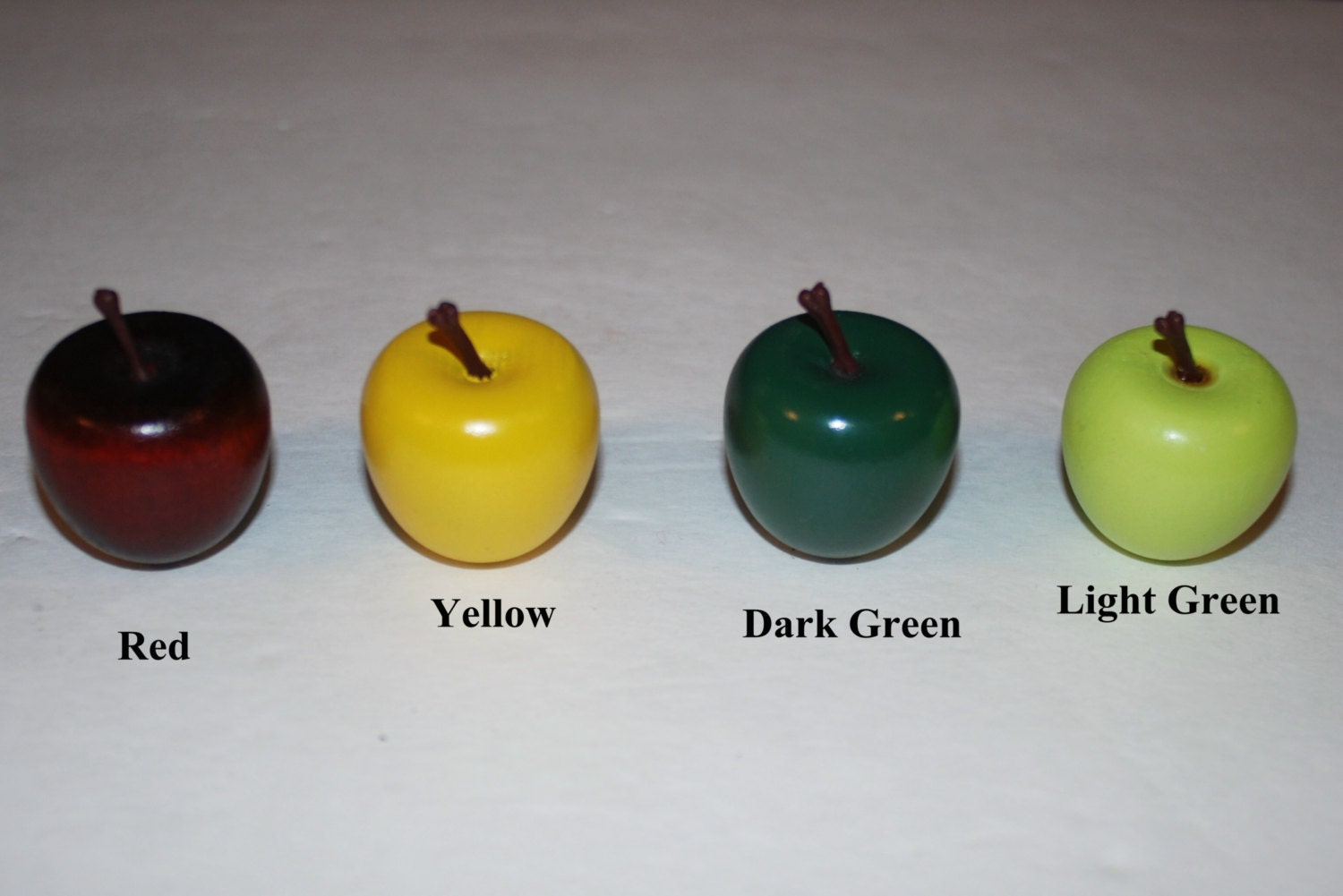 Handcrafted Wooden Apple Lamp Shade Finials... 4 colors available