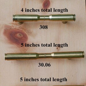 Double Case Brass Bullet Drawer Pulls/cabinet Handles 223/ - Etsy