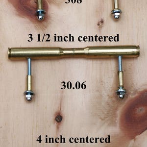 Double Case Brass Bullet Drawer Pulls/cabinet Handles 223/ - Etsy