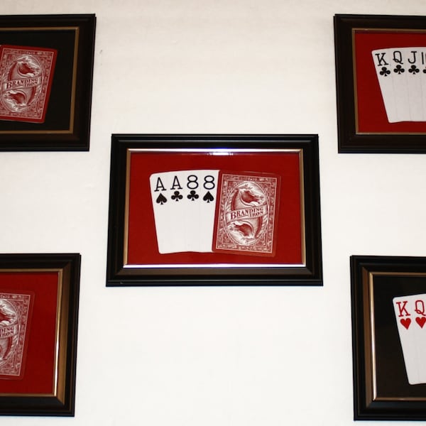 Poker Hands Wall Art - Etsy