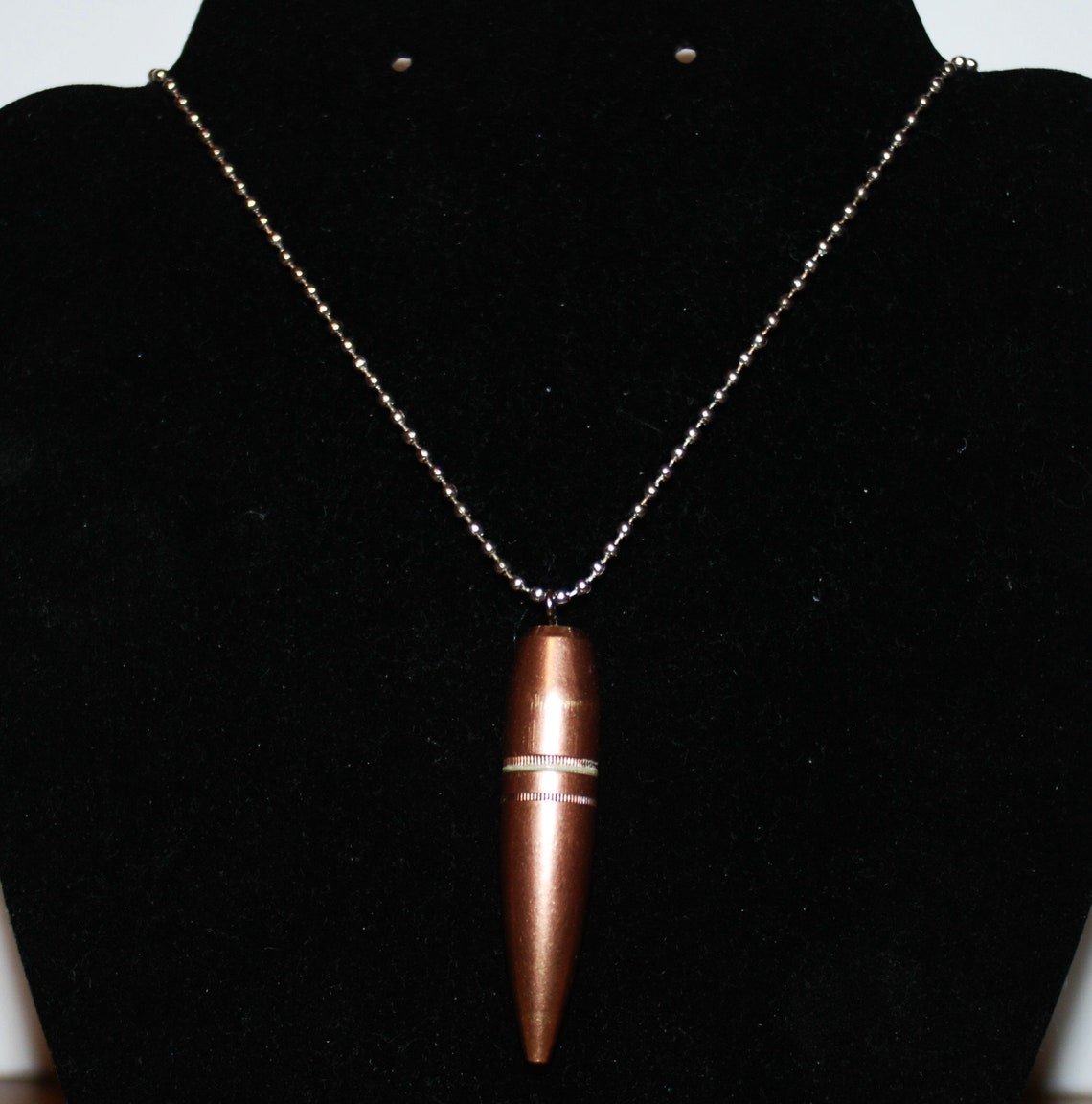 Real 50 BMG bullet/projectile necklace | Etsy