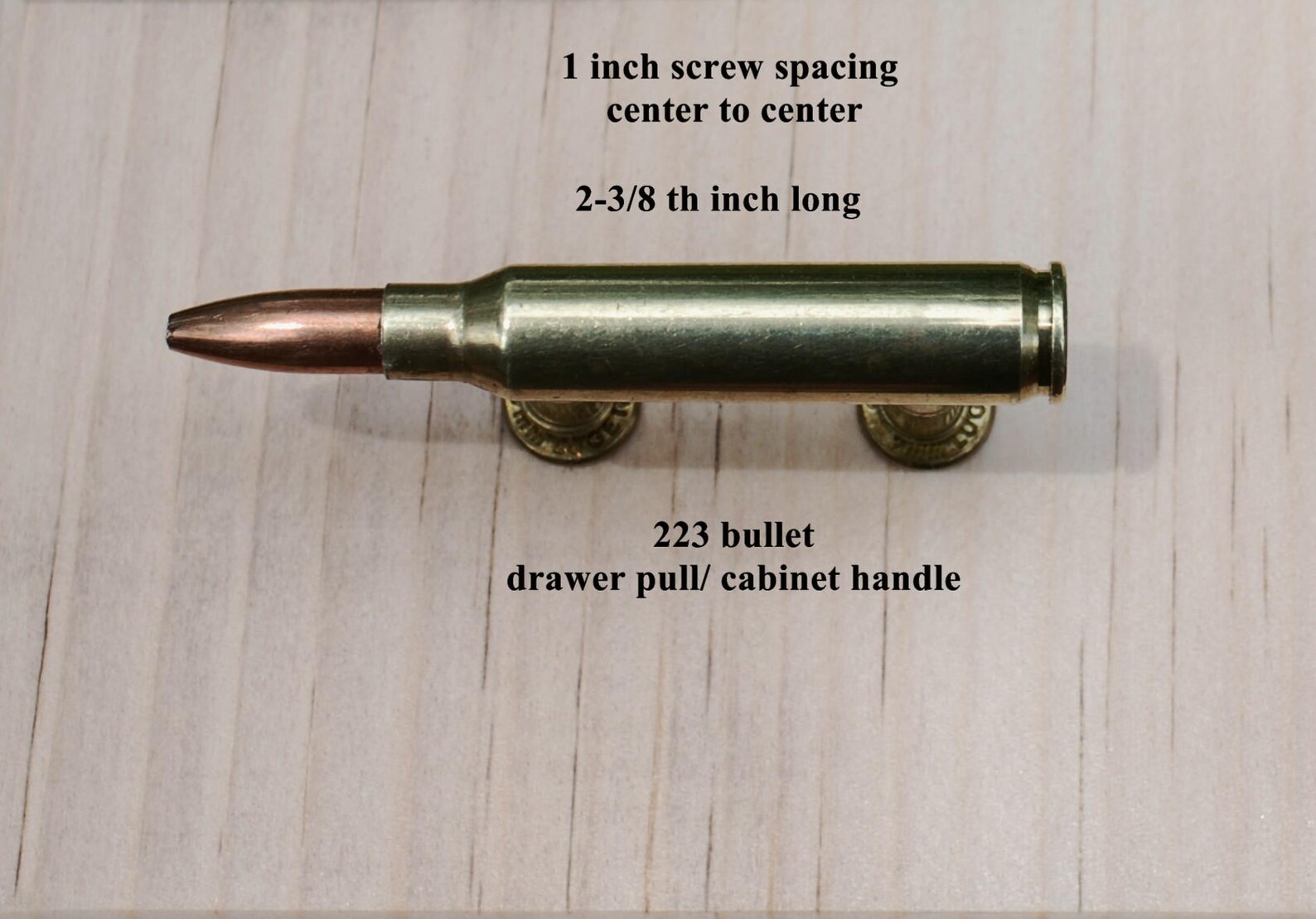 New 223 Handcrafted Real Brass Bullet Drawer Pull/ Cabinet - Etsy
