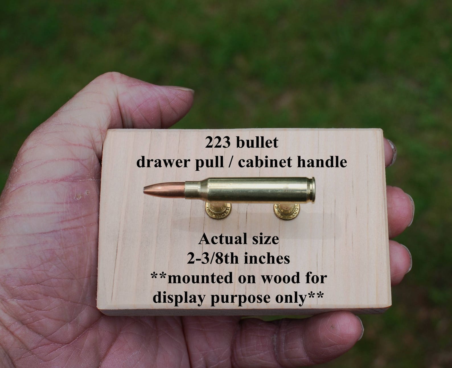 New 223 Handcrafted Real Brass Bullet Drawer Pull/ Cabinet - Etsy
