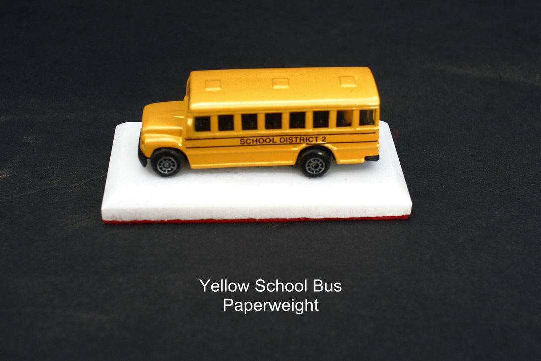 Handcrafted Yellow School Bus Paperweight or Ceiling Fan/light - Etsy