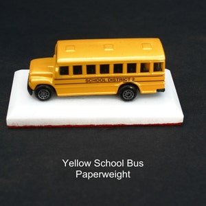Handcrafted Yellow School Bus Paperweight or Ceiling Fan/light - Etsy