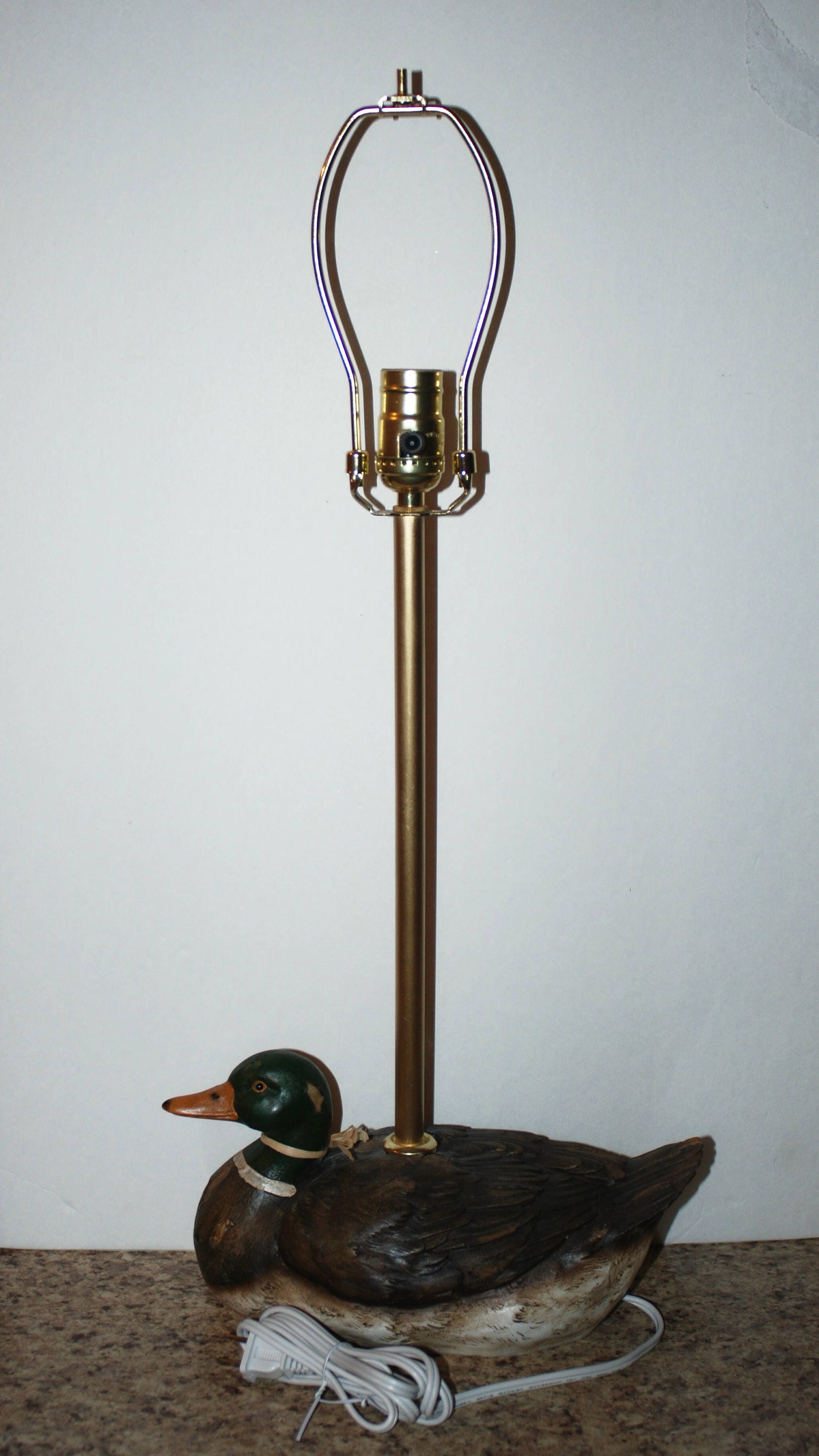 Male Mallard Duck Decoy Table Lamp