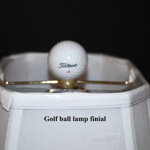 Handcrafted Golf Ball Lamp Shade Finial Made From Real Golf Ball - Etsy