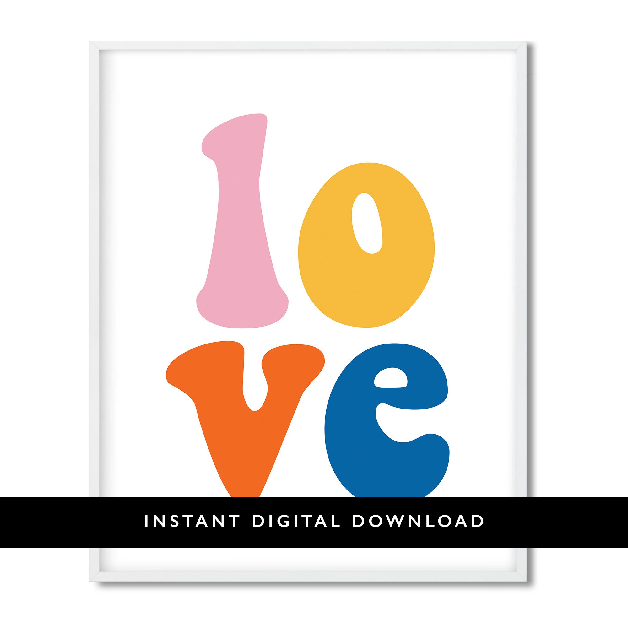 Love Print Love Art Love Printable Love Poster Love | Etsy