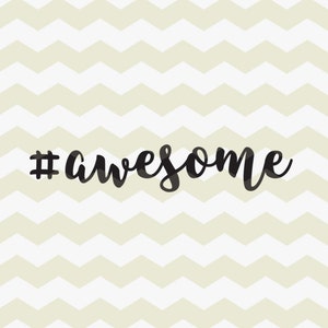 Hashtag Awesome Digital Cutting Files SVG DXF Studio3 - Etsy