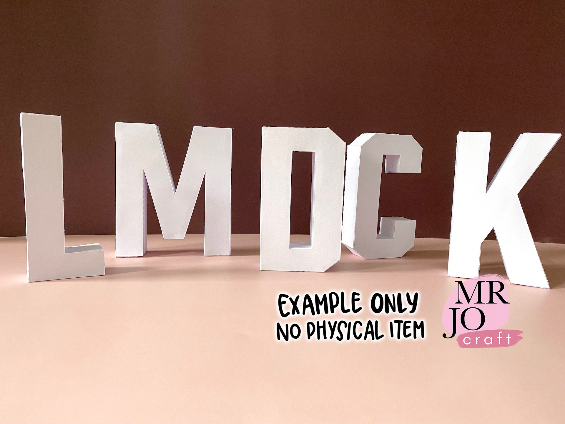 10 Height BIG 3D Alphabet Letters A-Z Digital Download - Etsy Australia