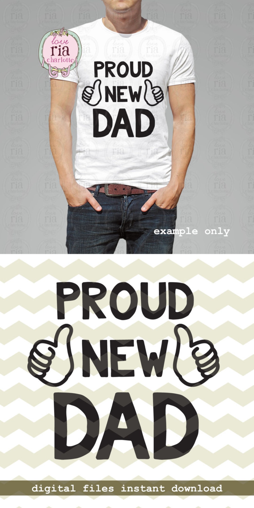 Proud New Dad, Daddy, New Father Gift, New Dad Gift Digital Cut Files ...