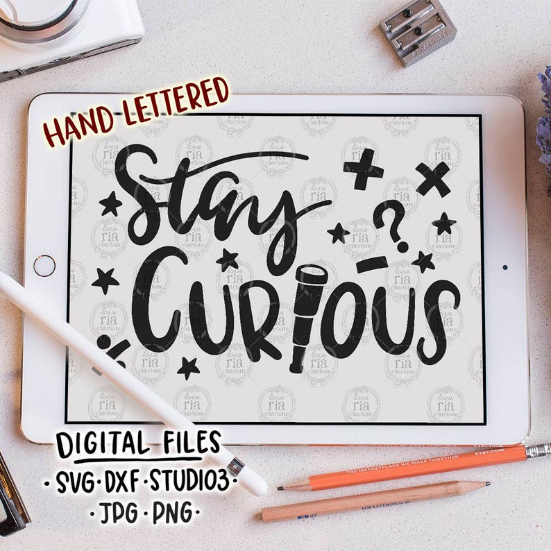 Stay curious fun baby kids boys telescope digital files SVG | Etsy