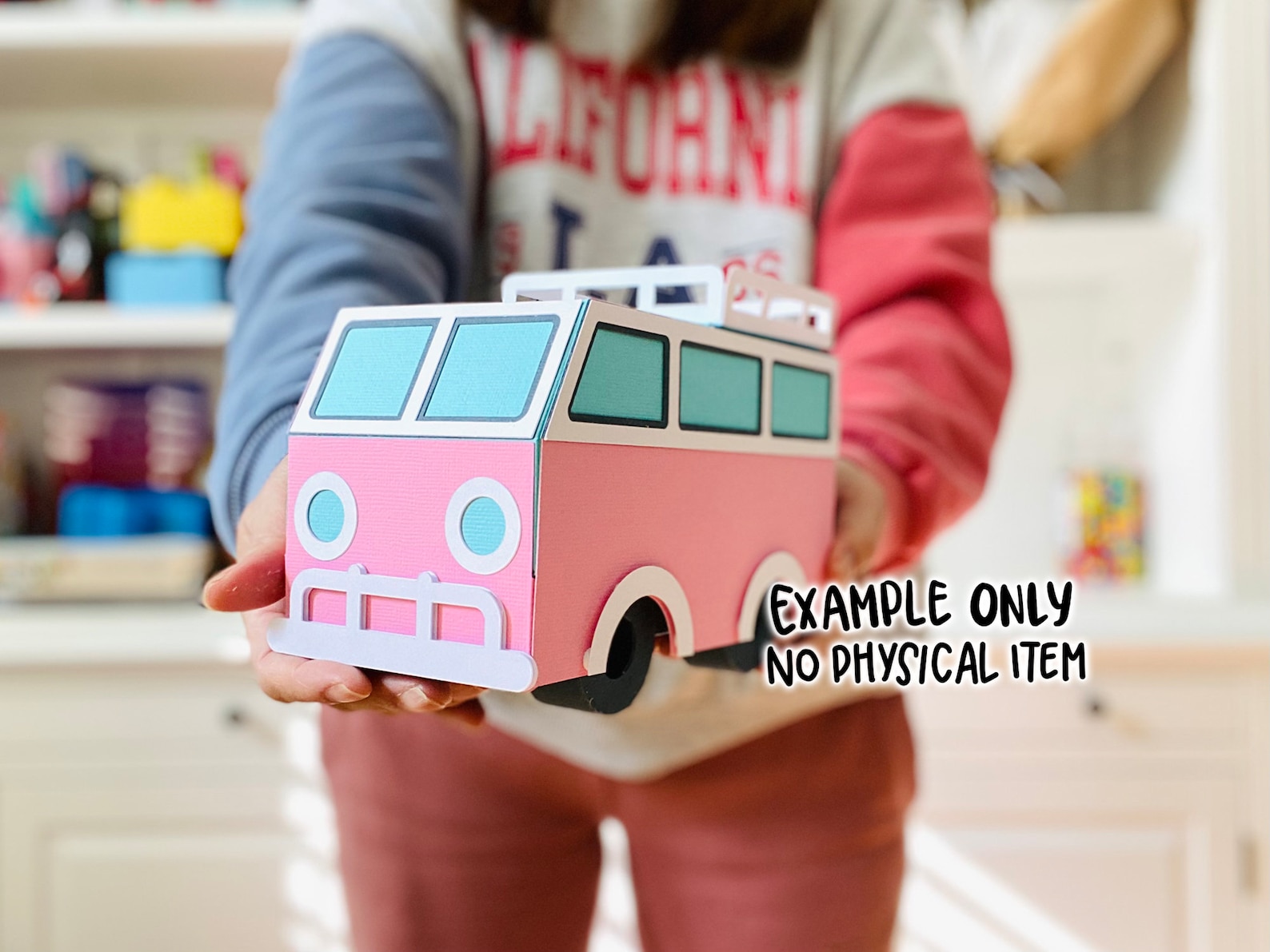 Cute Camper Van Gift Box, Digital Download Cut Files, SVG Template for ...