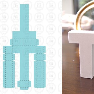 3D Alphabet Letters A-Z Digital Download Cut Files, SVG, DXF & Studio ...