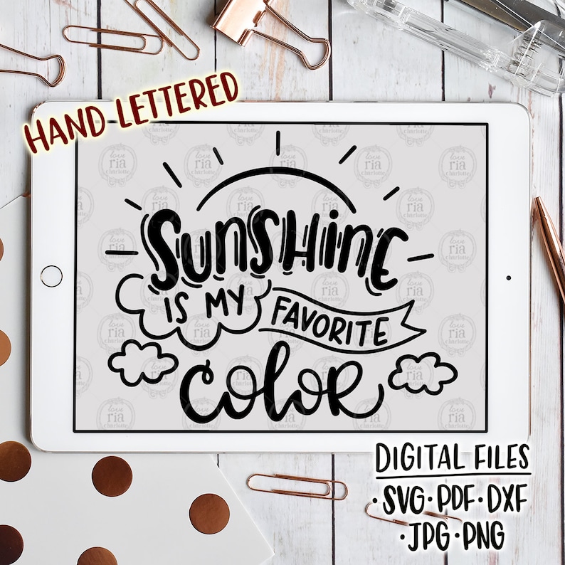 Sunshine is My Favorite Color, Summer Beach Life Positive Quote Saying ...