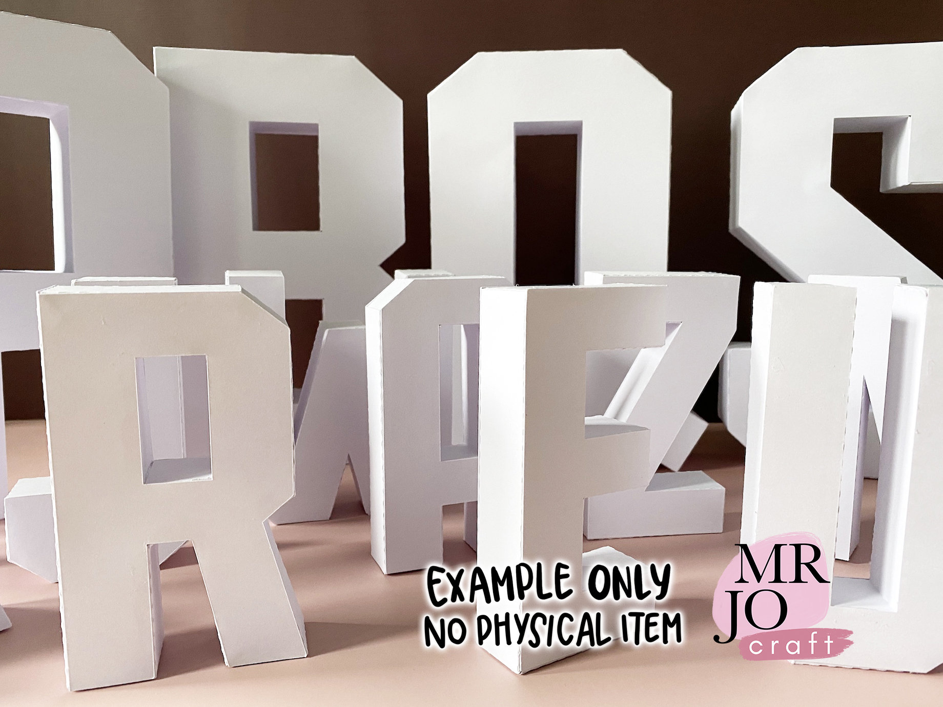 10 Height BIG 3D Alphabet Letters A-Z Digital Download - Etsy Australia