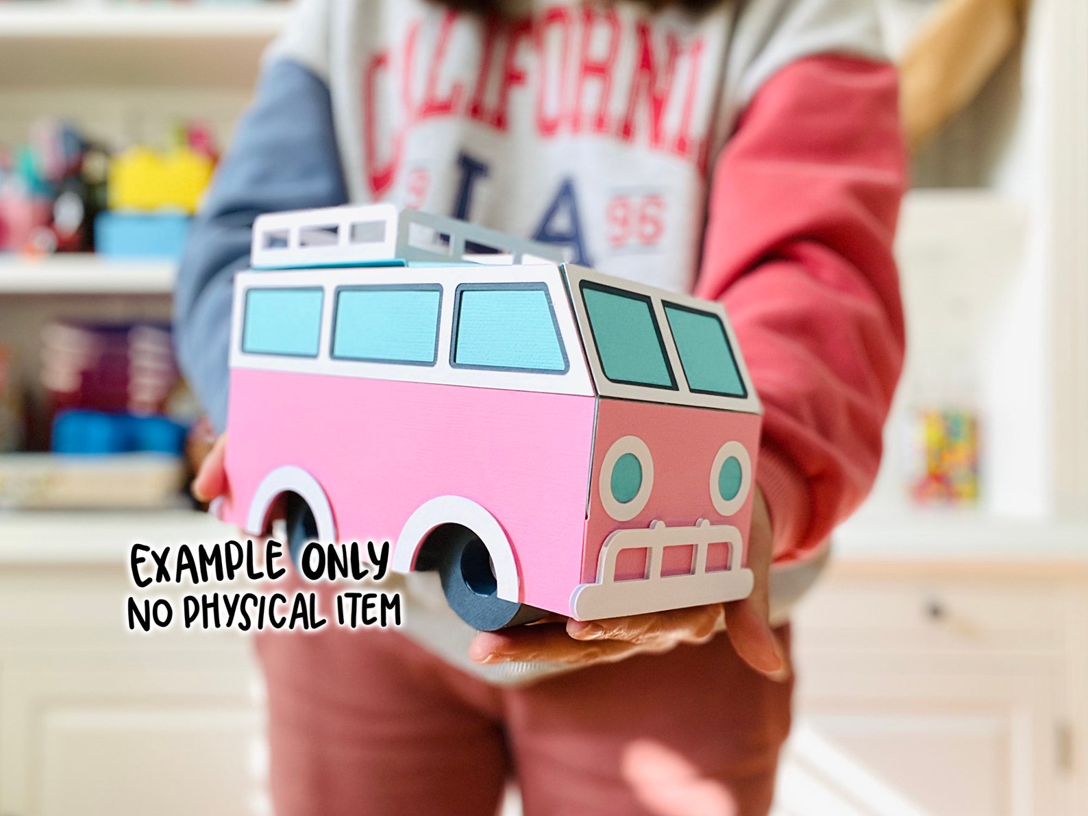 Cute Camper Van Gift Box, Digital Download Cut Files, SVG Template for ...
