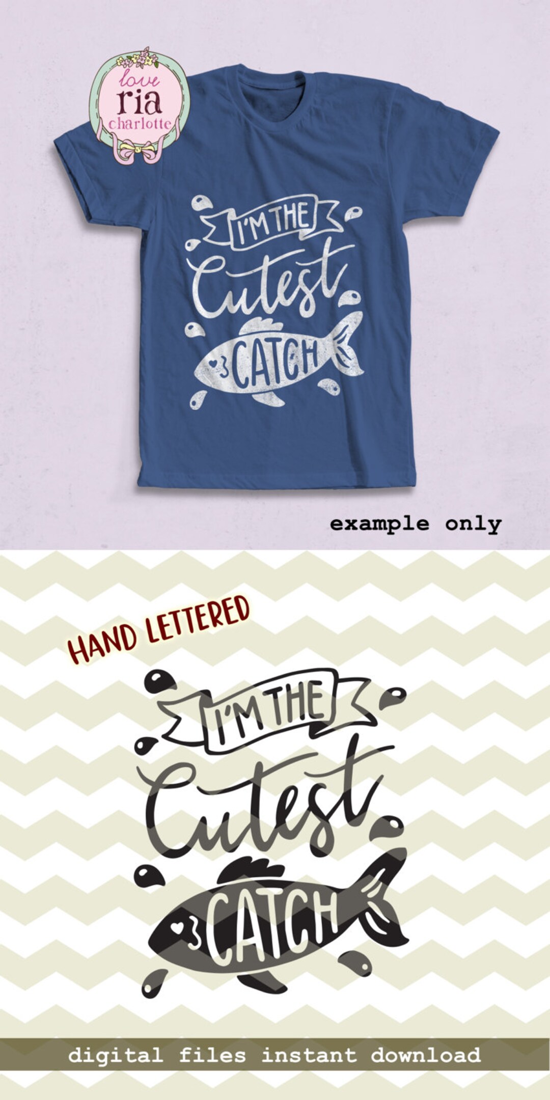 I’m the Cutest Catch, Cute Fun Funny Fishing Kids Outdoor Digital Cut ...