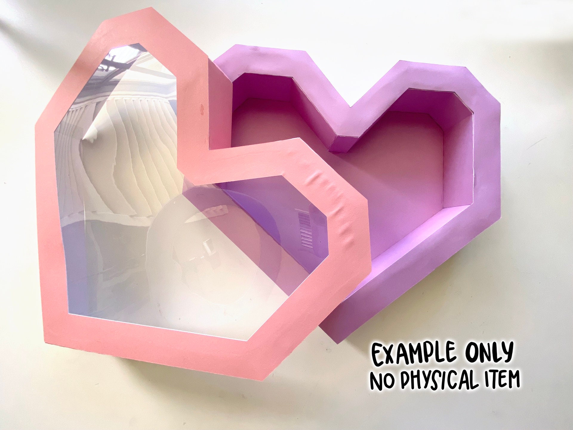 10 Height BIG 3D Heart Shadow/gift Box With Lids Diy - Etsy