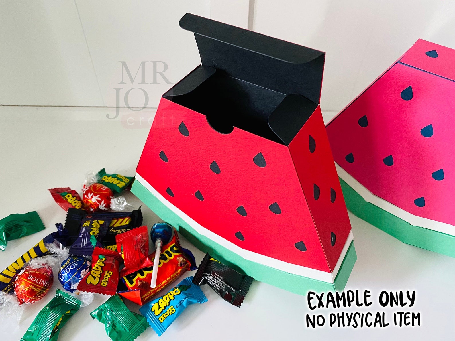 Summer Craft - 3D Paper Watermelon Gift Box, Party Favor, Digital ...