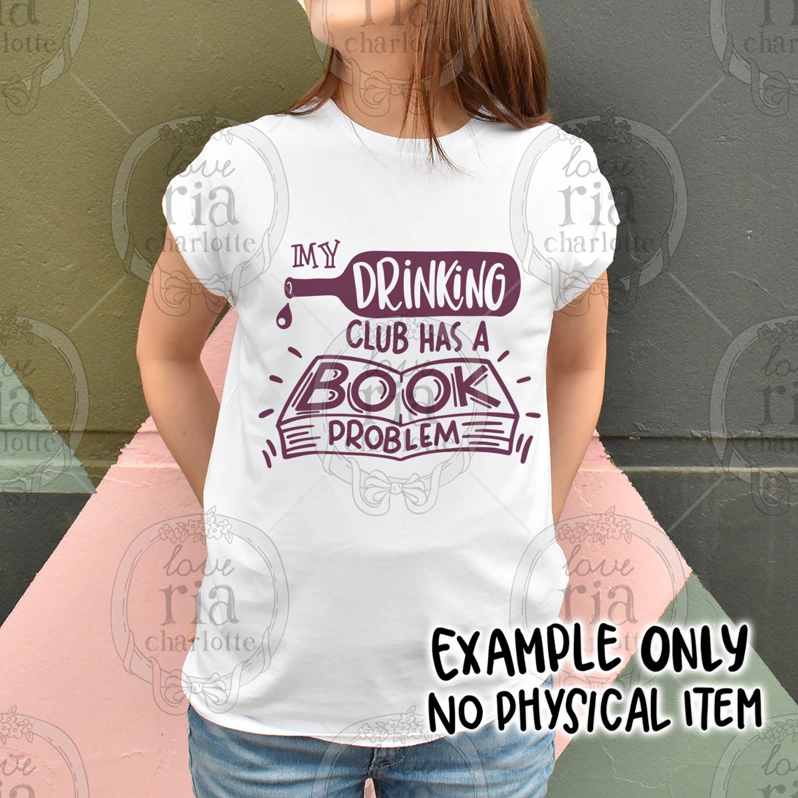 My Drinking Club Has a Book Problem, Fun Funny Humor Book Club Bookworm ...
