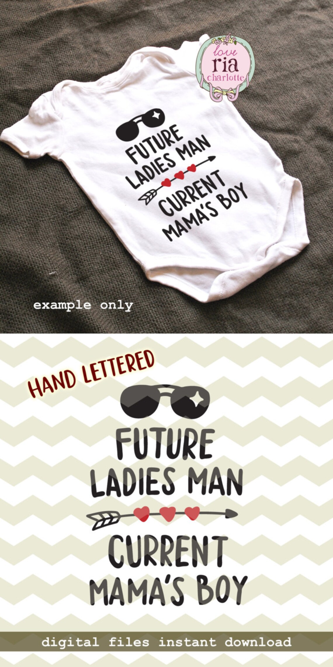 Future Ladies Man, Mama’s Boy, Cute Fun Funny New Baby Boy Newborn ...