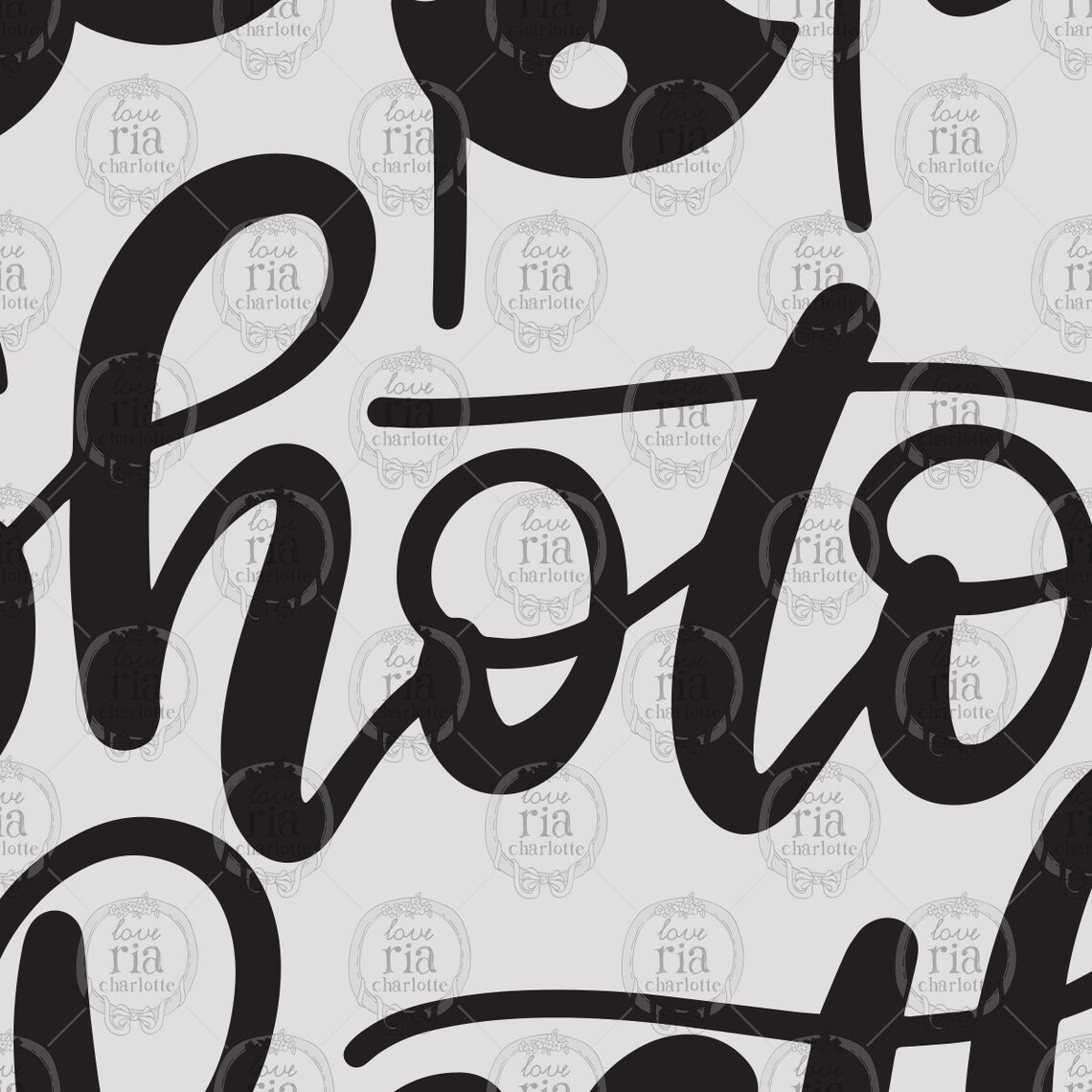 Photo Booth Hand Lettered for Wedding Birthday Party Digital Files, Svg ...