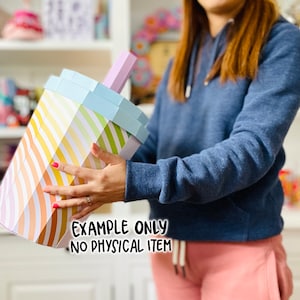 Big Iced Coffee Cold Drink Boba Bubble Tea Gift Box Digital Download ...