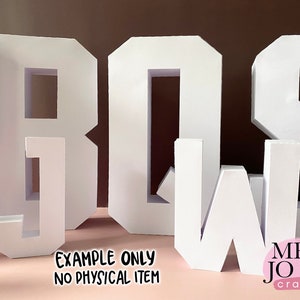 10" Height BIG 3D Alphabet Letters A-Z Digital Download Cut Files, SVG ...
