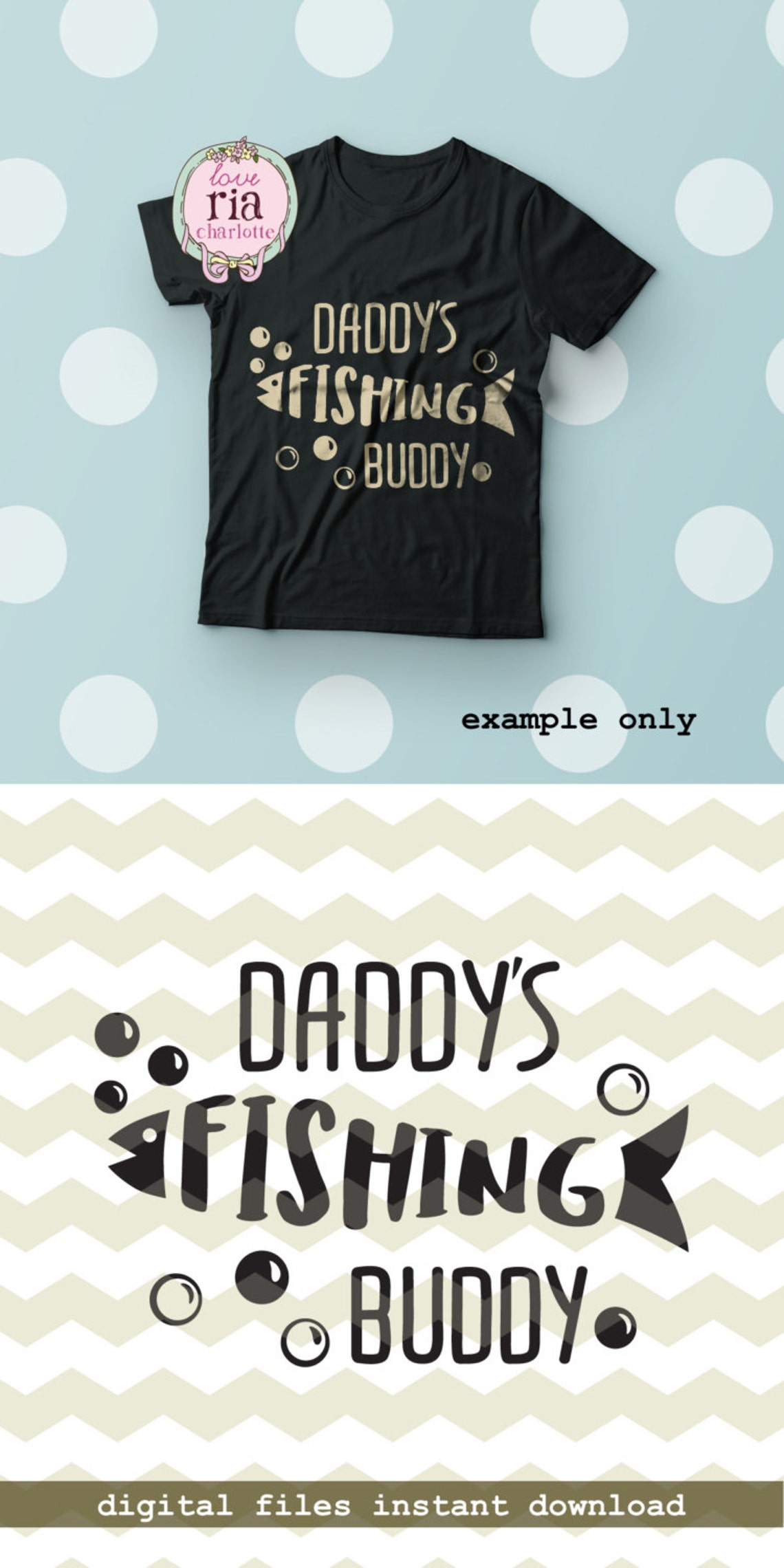 Daddys fishing buddy father son dad fish kids outdoor fun | Etsy
