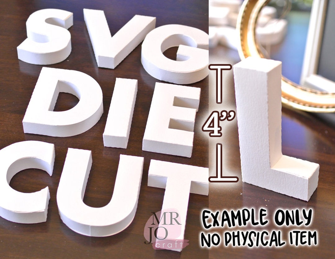 3D Alphabet Letters A-Z Digital Download Cut Files, SVG, DXF & Studio ...