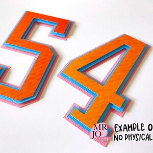 Add on Layers Only for 10" BIG 3D Number Template Digital Download Cut ...