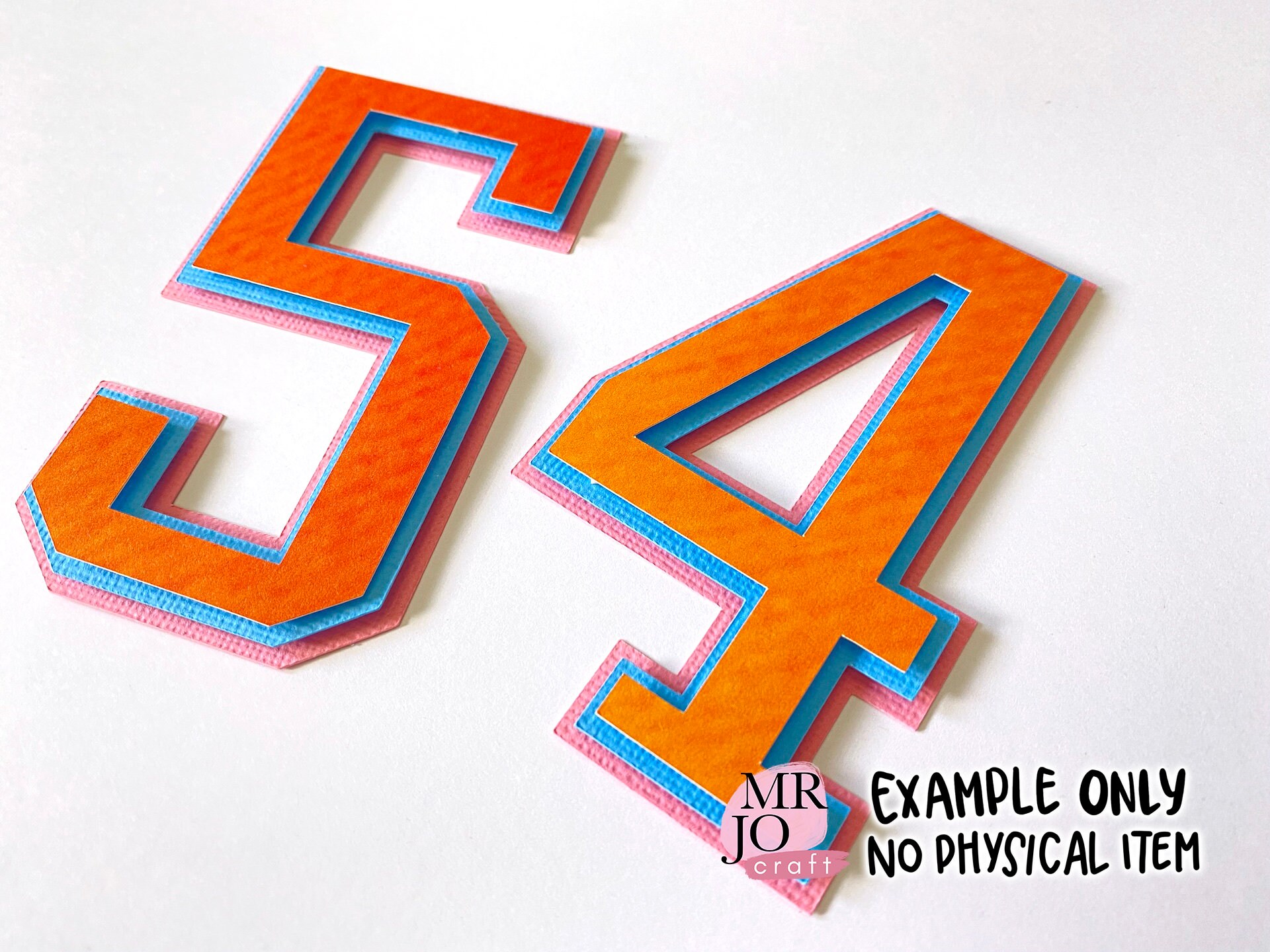 Add on Layers Only for 10 BIG 3D Number Template Digital | Etsy