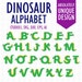 Dinosaur Alphabet Letters Digital Cutting Files, Ai, EPS, SVG, DXF ...