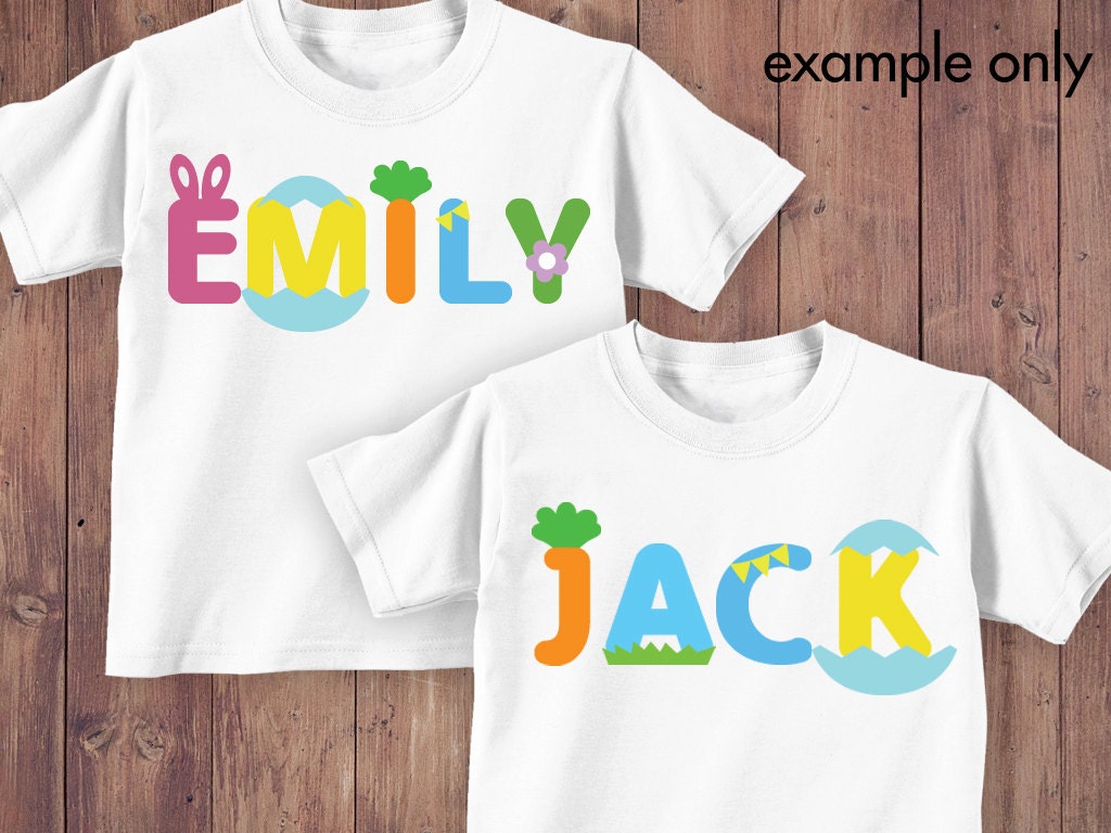 6 Designs Easter Alphabet Letters Bundle Cute Spring Bunny - Etsy