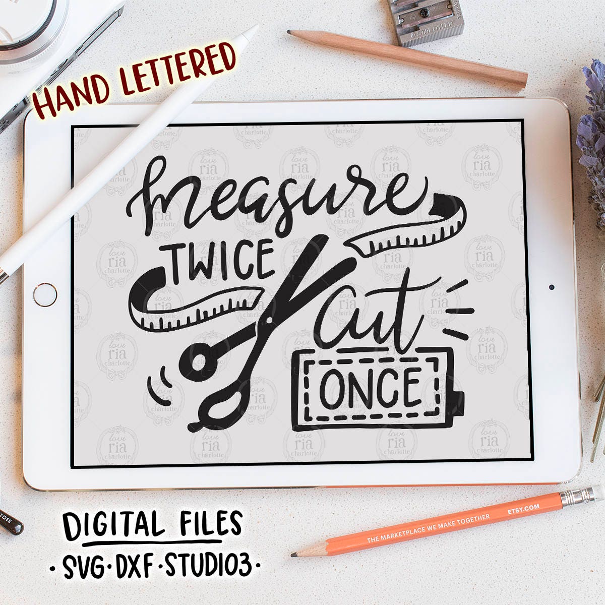 Measure twice cut once fun whimsical sewing quilting quote | Etsy