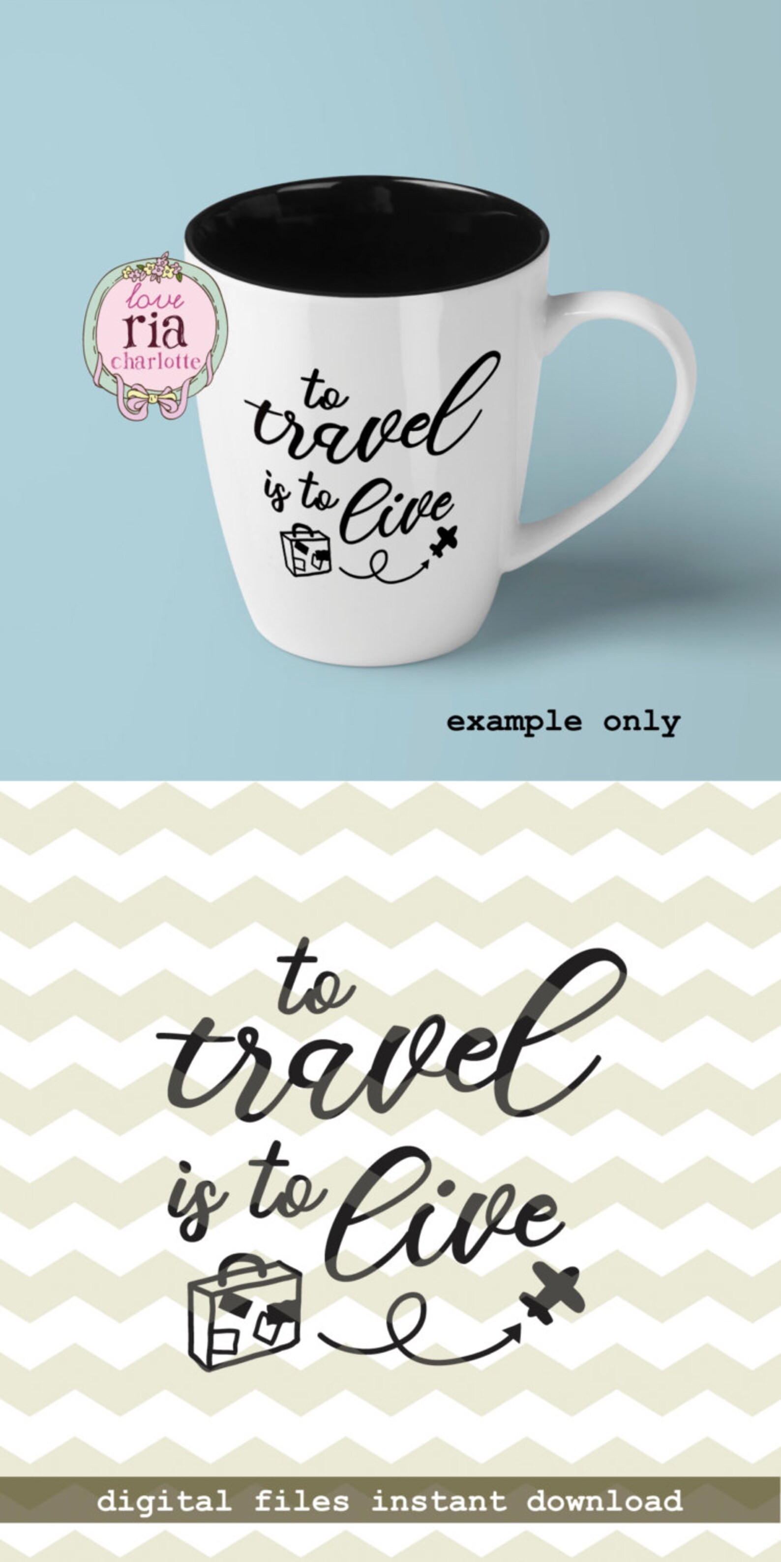 To travel is to live travelling adventure explore quote | Etsy