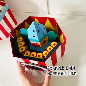 Digital Download Cut Files - Circus Clown Carnival Explosion Box Party ...