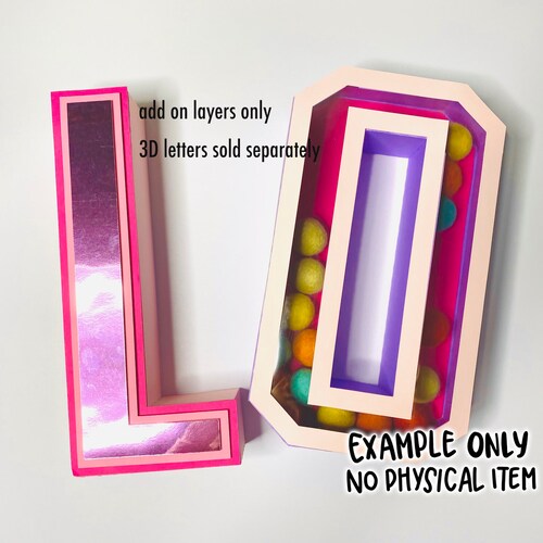 ONE 3d Letters Template SVG Layer Digital Files Pdf - Etsy