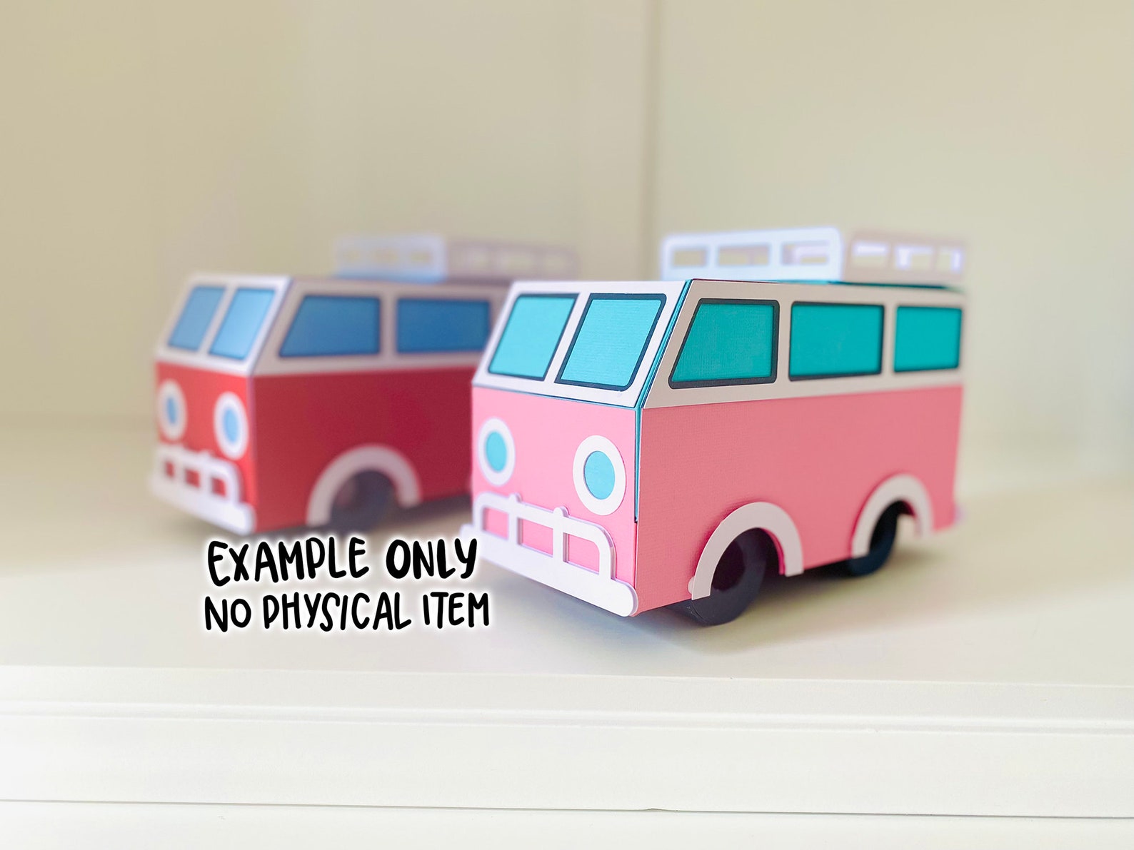 Cute Camper Van Gift Box, Digital Download Cut Files, SVG Template for ...
