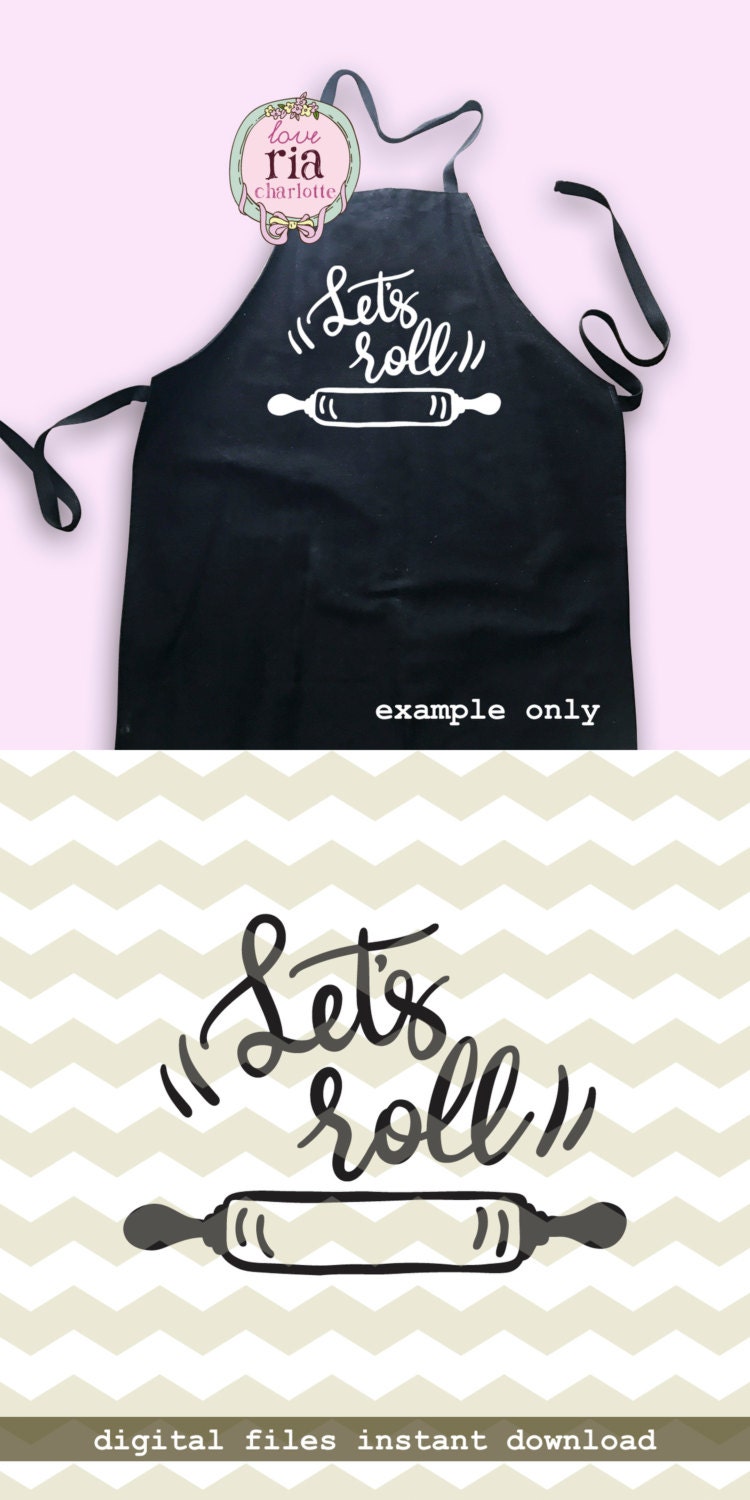 Lets Roll Fun Funny Home Baking Kitchen Homemade Rolling Pin - Etsy ...