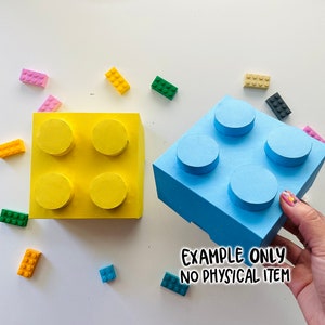 Building Toy Bricks Blocks Birthday Favor Box Digital Download Cut ...