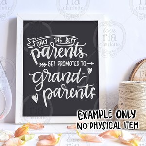 The Best Parents Get Promoted to Grandparents, Pregnancy Announcement ...