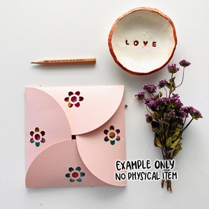 Flower Fold Card & Square Envelope Digital Download Cut Files, SVG ...