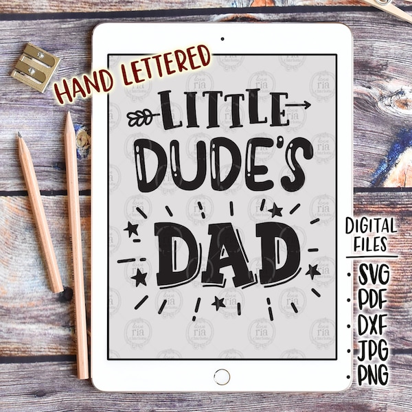 Dads Little Dude Svg - Etsy